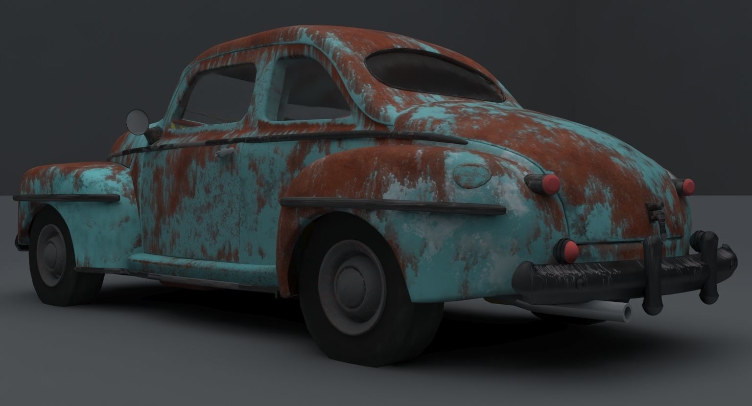 DAMAGED CAR 3D model | CGTrader