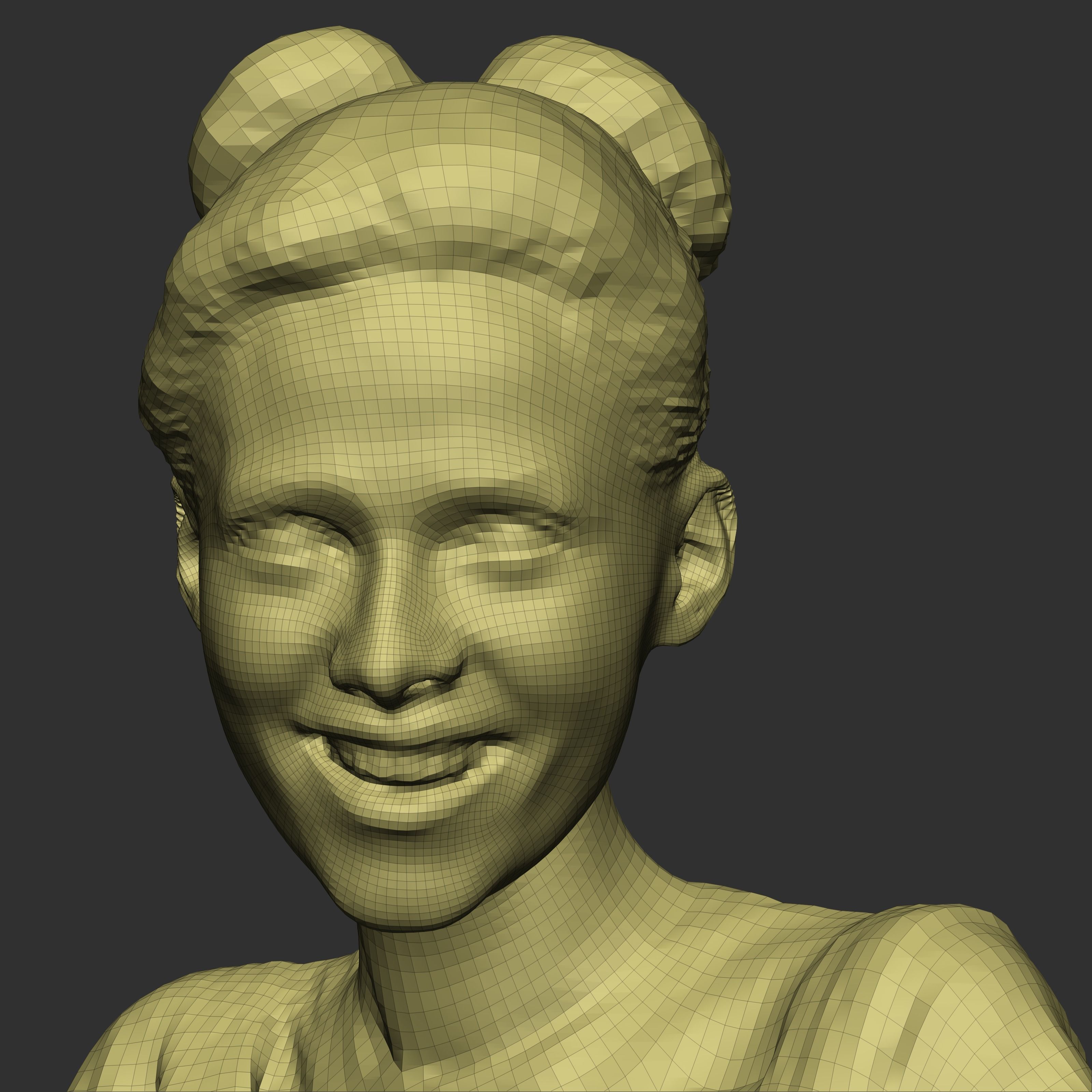 3D model Smiling young woman with scooter 360 VR / AR / low-poly | CGTrader