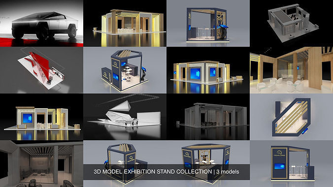 3D MODEL EXHIBITION STAND COLLECTION | CGTrader