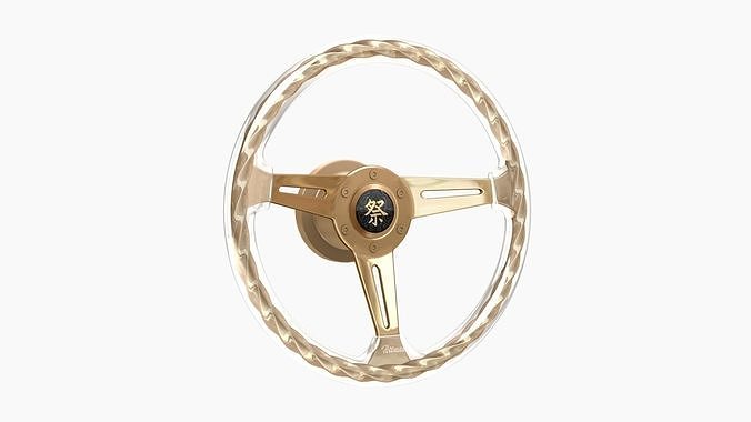 3D model Hitman Twist Gold steering wheel VR / AR / low-poly | CGTrader