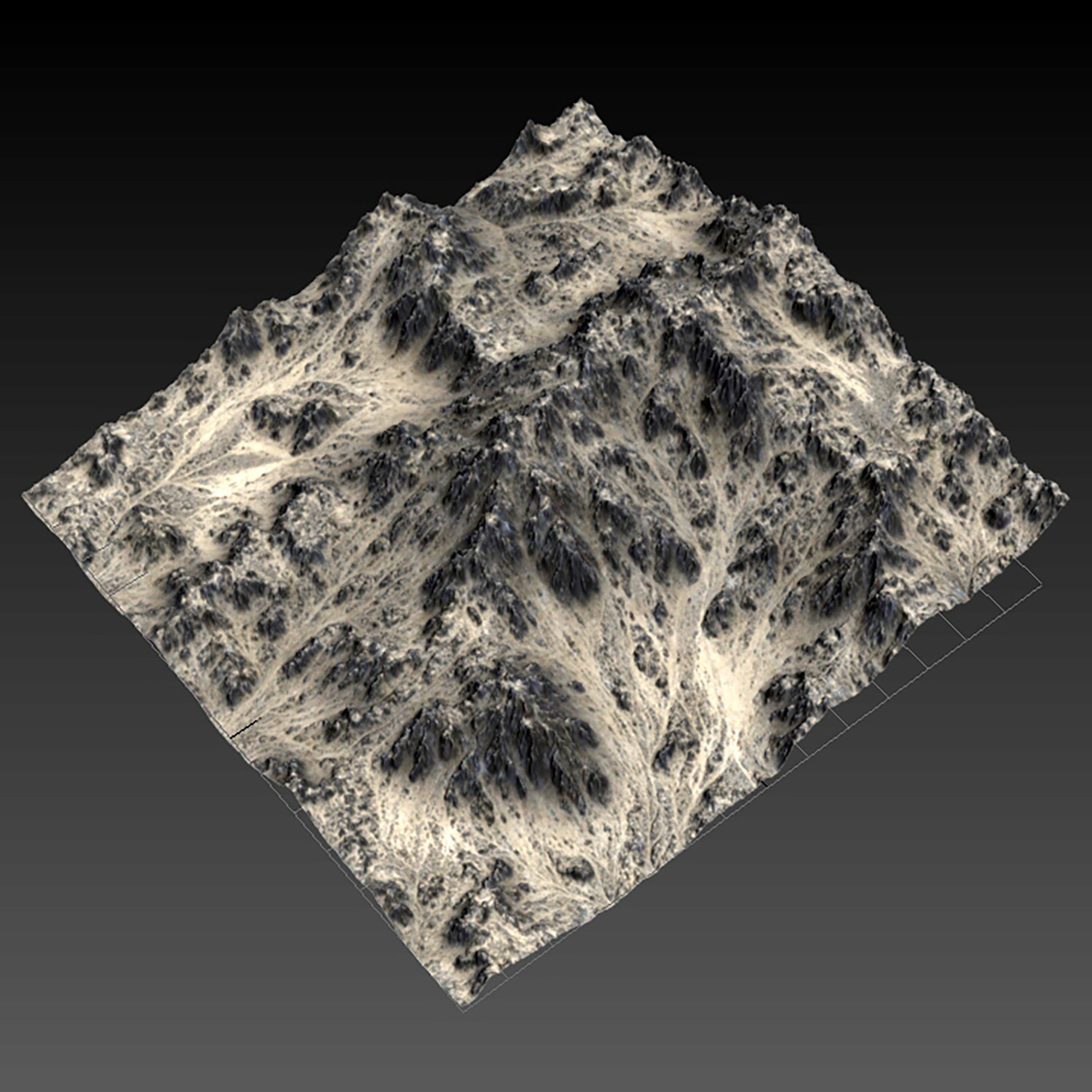 Mountains snow big n2 3D model | CGTrader