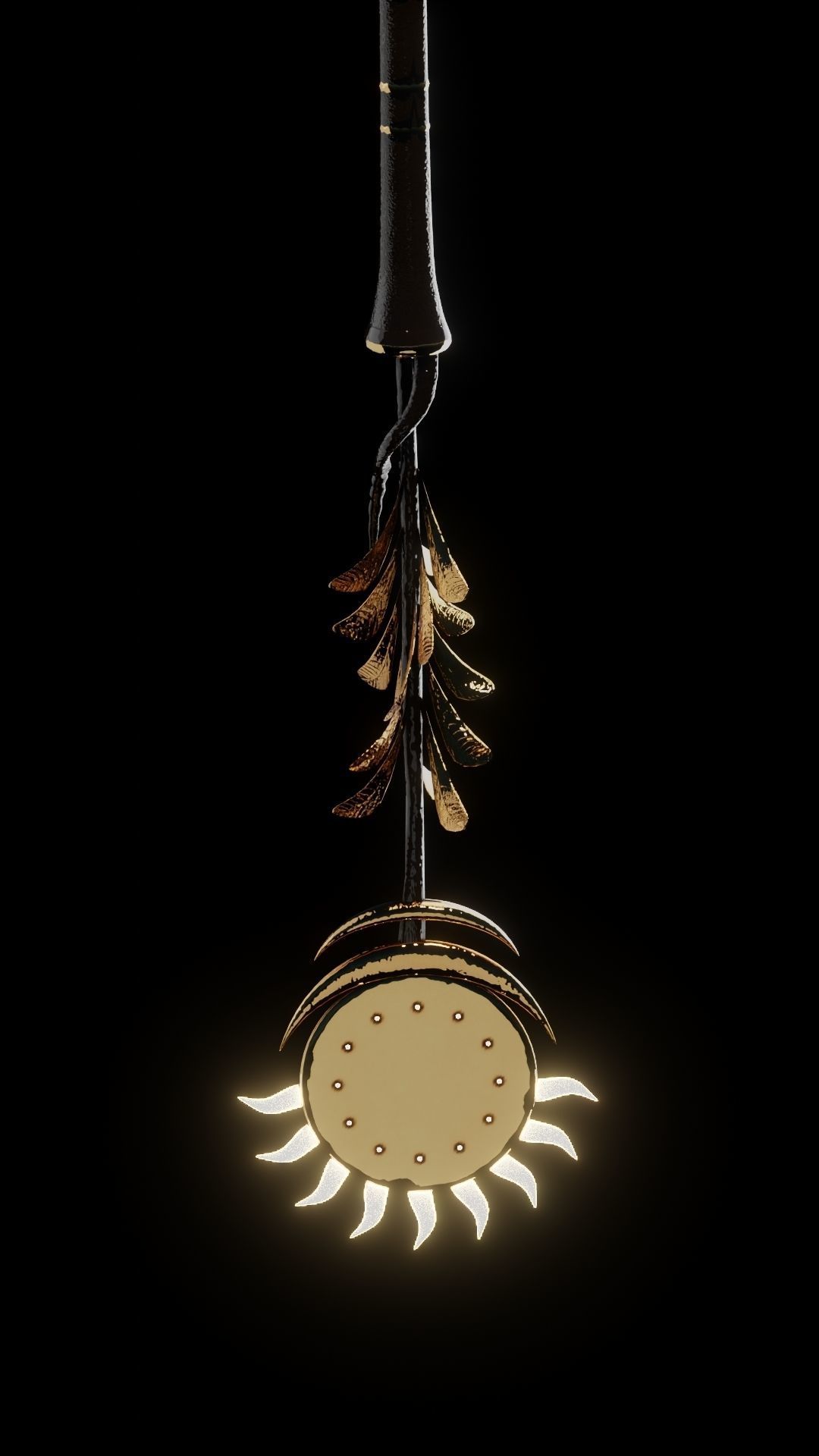 3D model Immortal Phoenix Staff Weapon VR / AR / low-poly | CGTrader