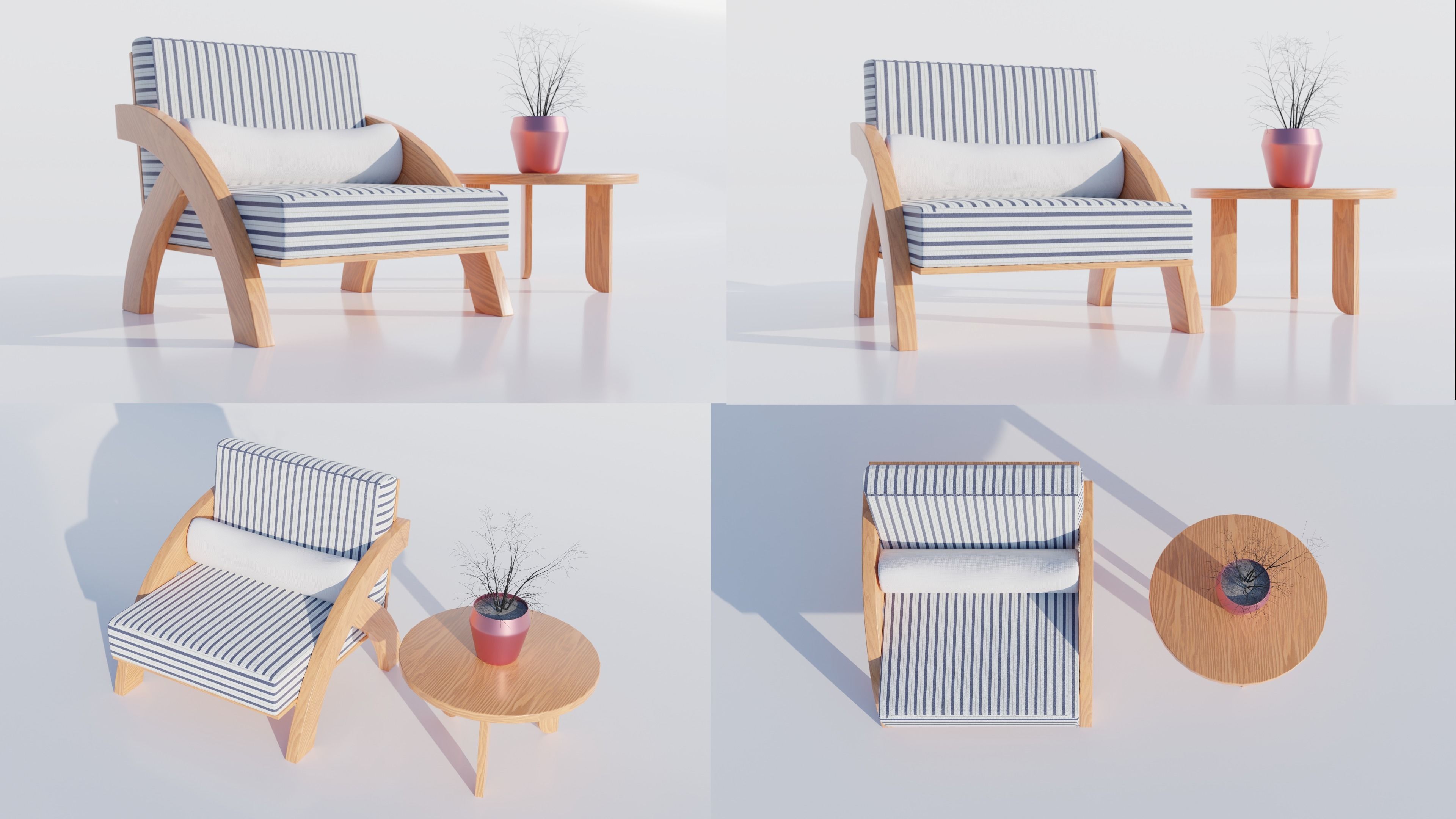 Arch Sofa Design 3D model | CGTrader