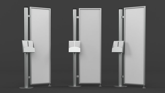 Blank Stand Billboard 3D model | CGTrader
