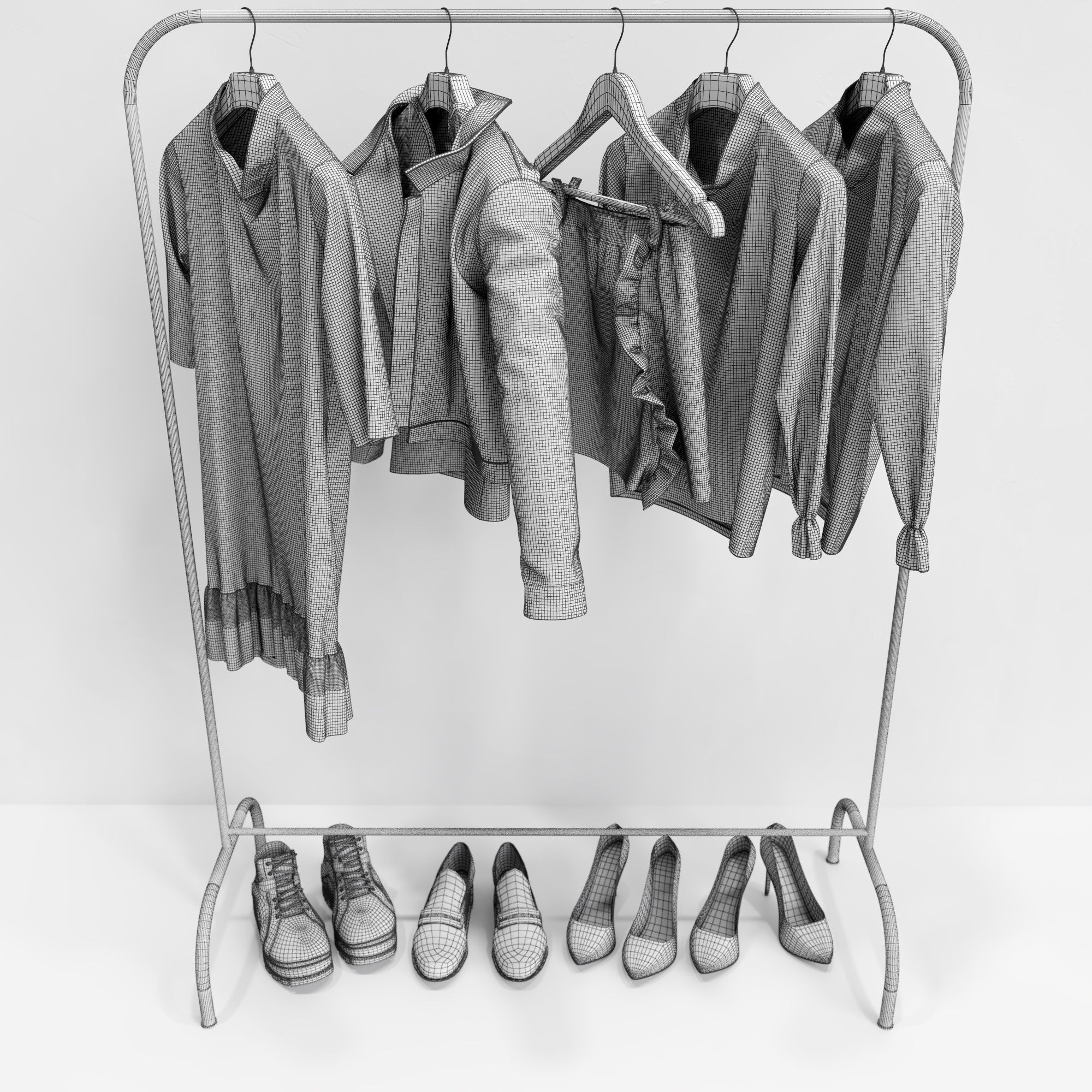 Pink Women Wardrobe 3D model | CGTrader