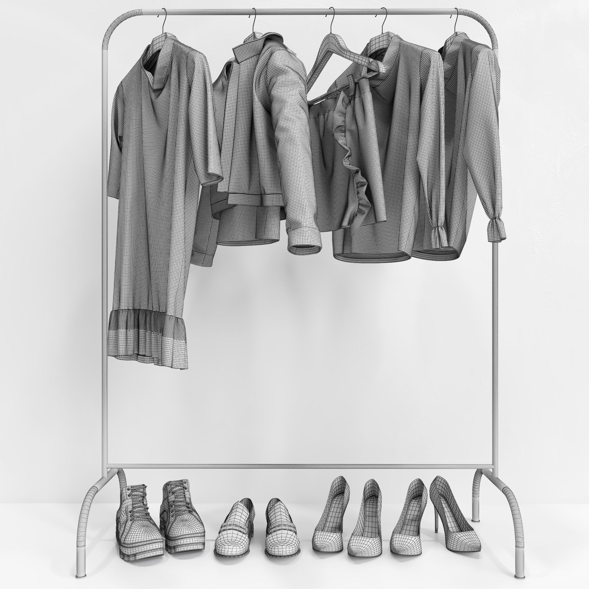 Pink Women Wardrobe 3D model | CGTrader