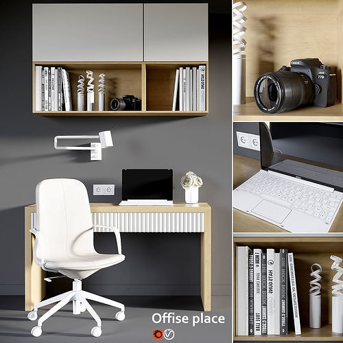 Office Workplace 3D model | CGTrader