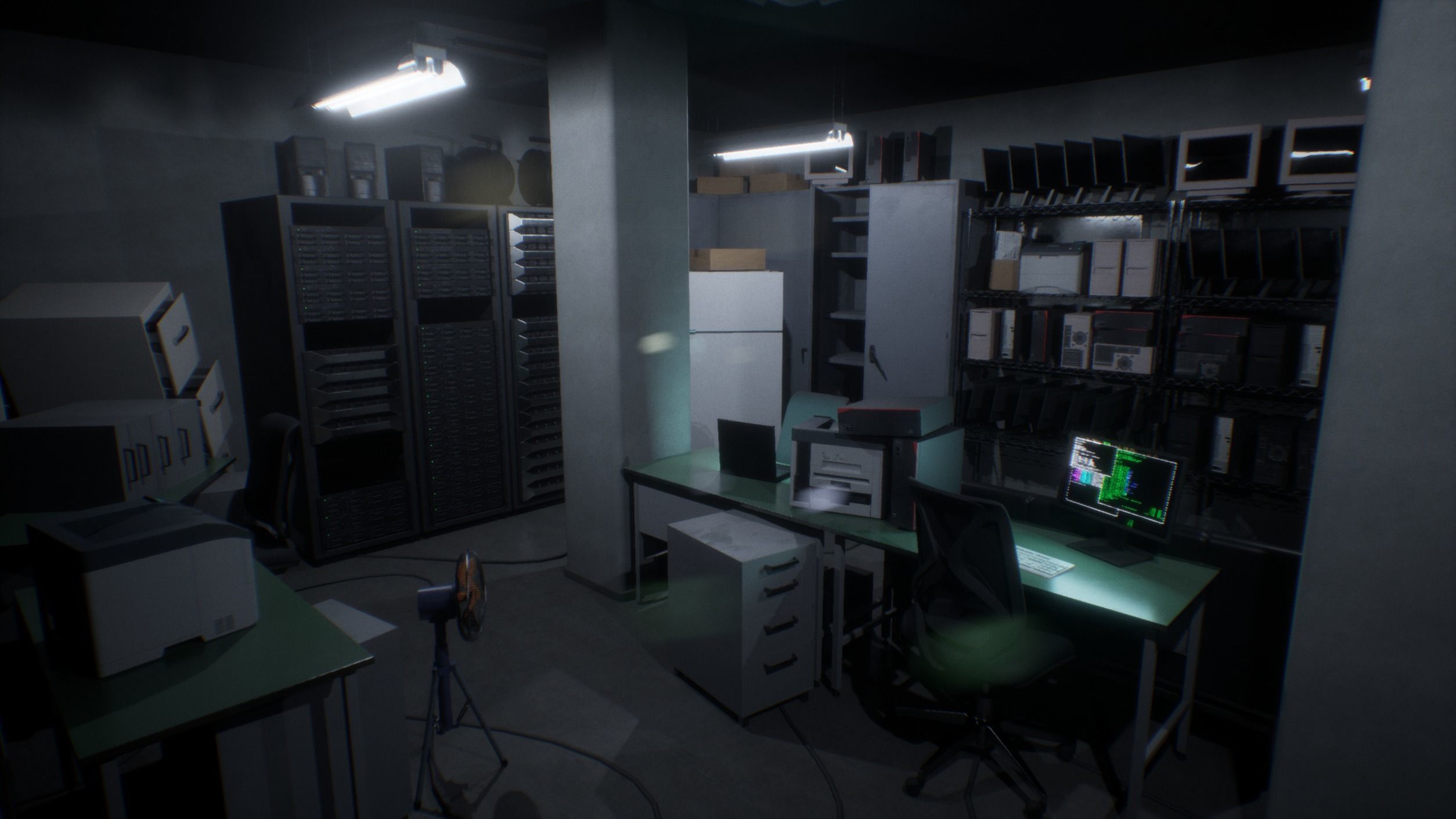3D model Hackers Office - Environment for Crime Noir Drama And ...