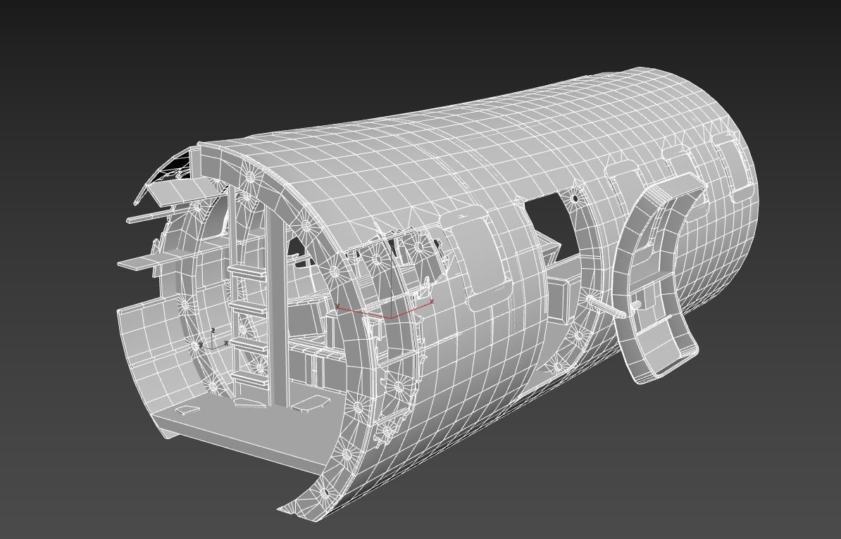 Wrecked Aircraft Part 3D model | CGTrader
