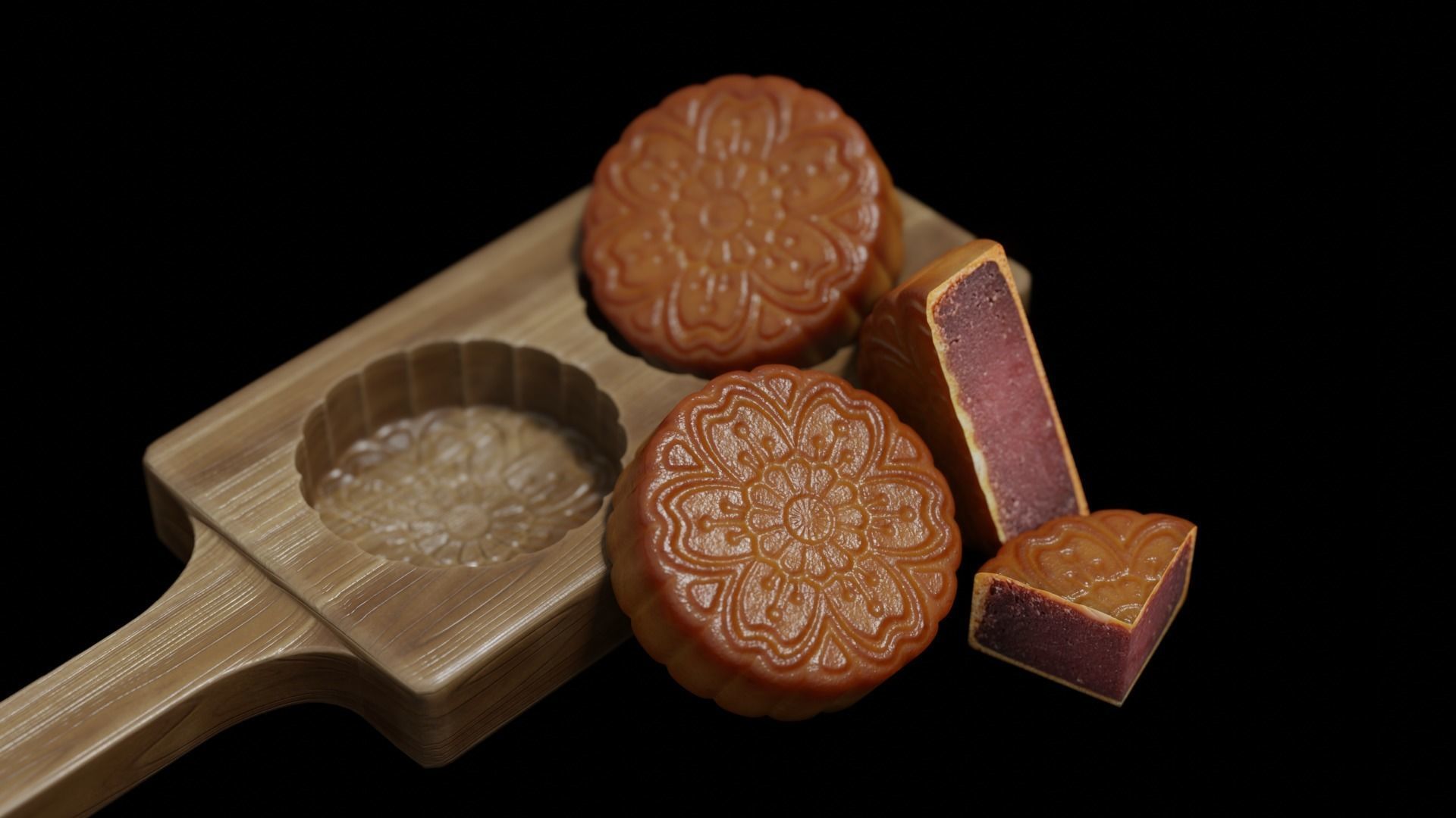 3D model Vietnamese Mooncake VR / AR / low-poly | CGTrader