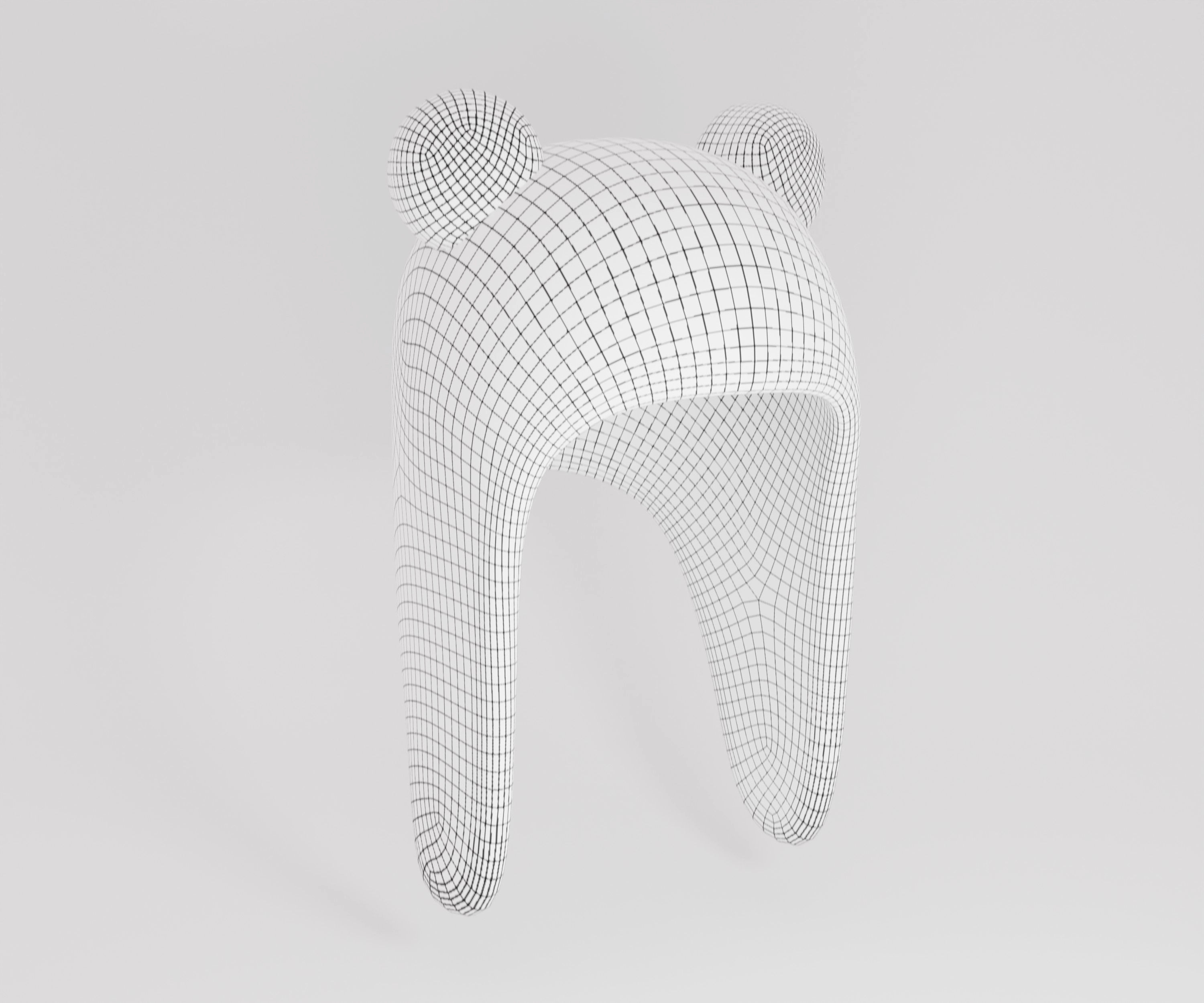 3D model Hat - Kawaii Bear Funny Cartoon Stylized Metaverse VR / AR ...