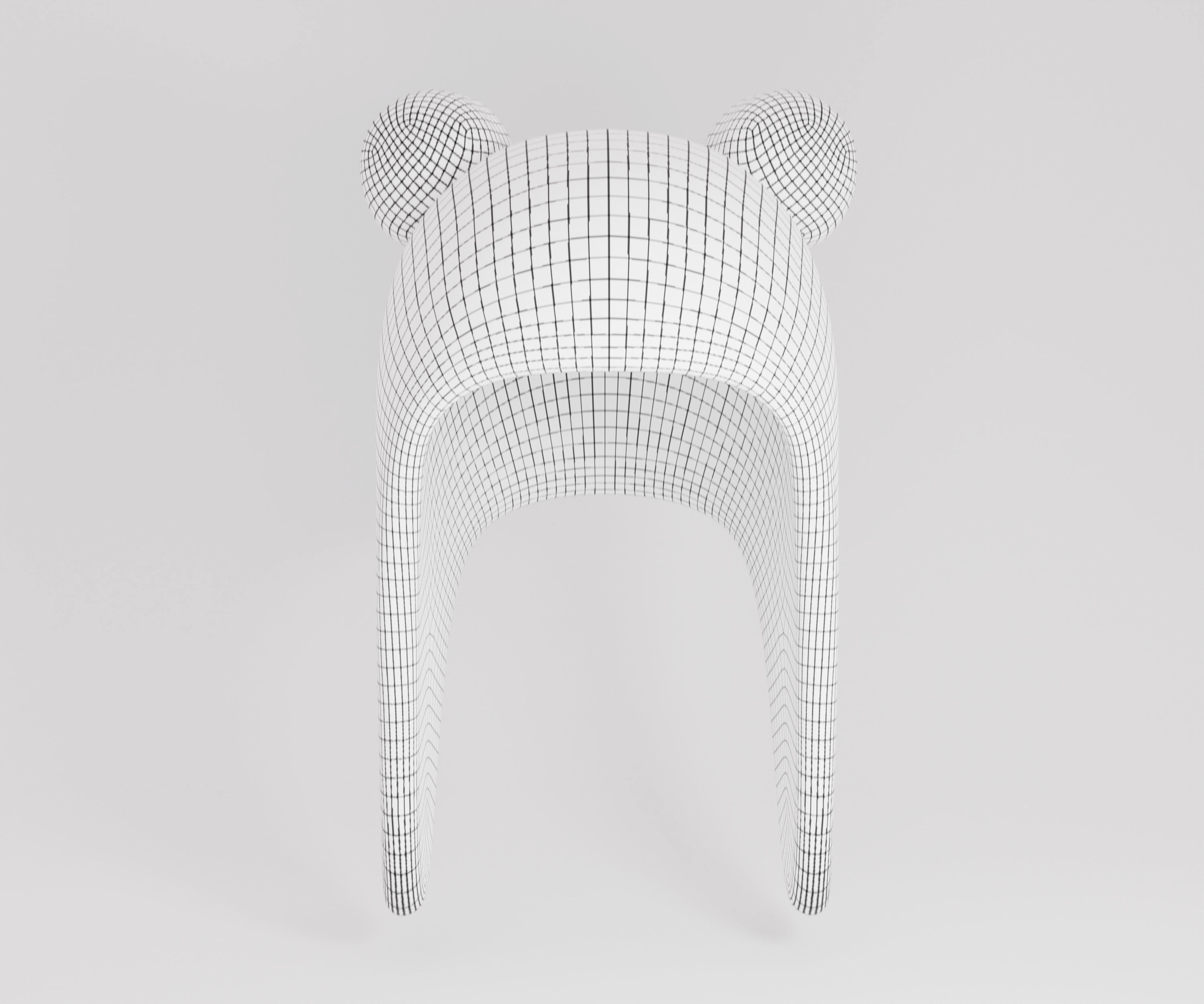 3D model Hat - Kawaii Bear Funny Cartoon Stylized Metaverse VR / AR ...