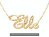 Elle Two Versions Jewelry Font Necklace Pendant Design 3D Model ...