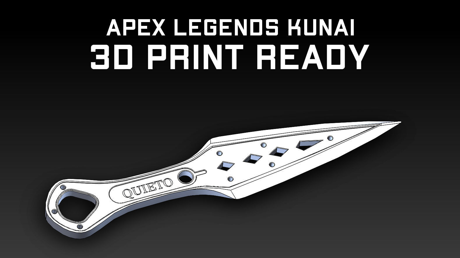 Apex legends 3d printable kunai 3D model 3D printable | CGTrader