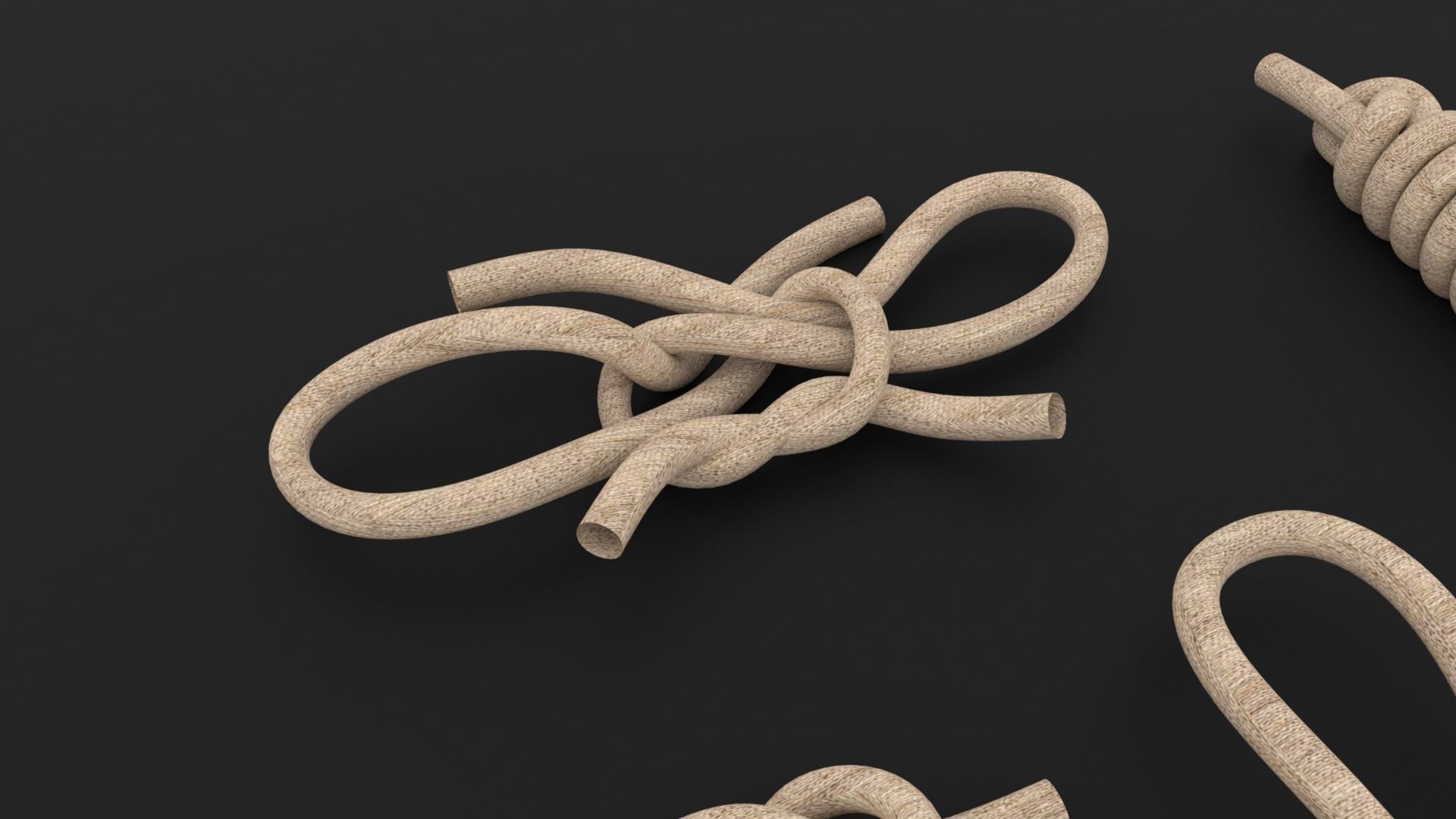 3D model knot model rope with knots VR / AR / low-poly | CGTrader