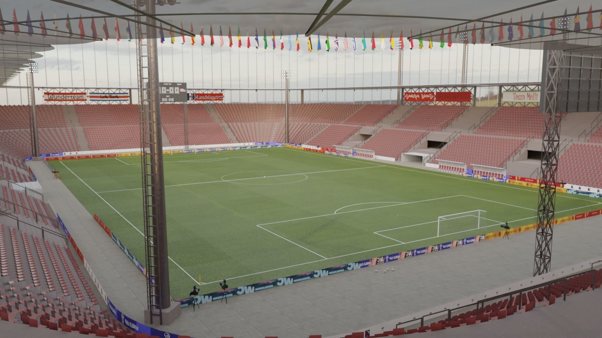 3D model Medium sized stadium VR / AR / low-poly | CGTrader