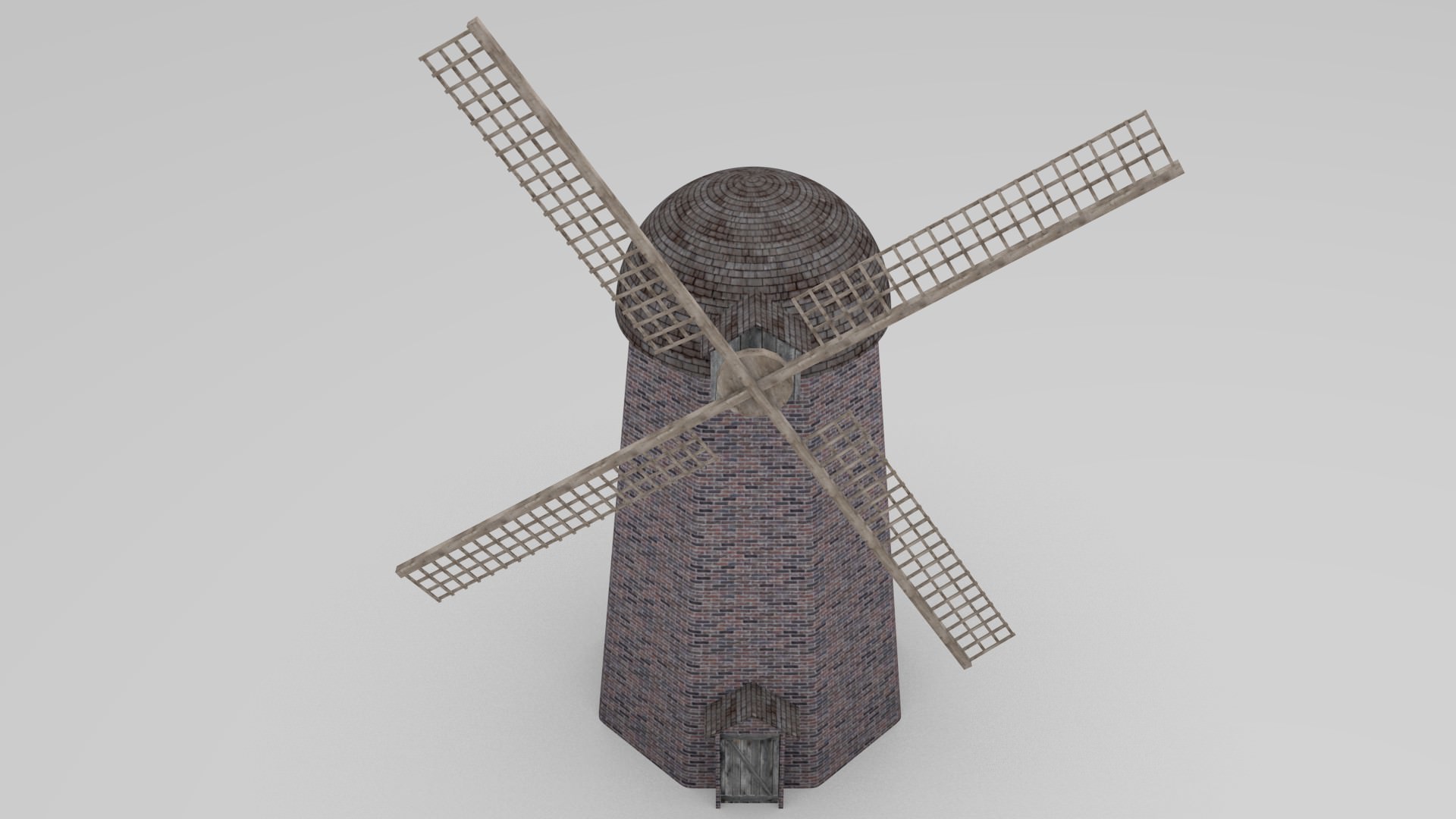 Animated wind mill 3D model animated rigged | CGTrader