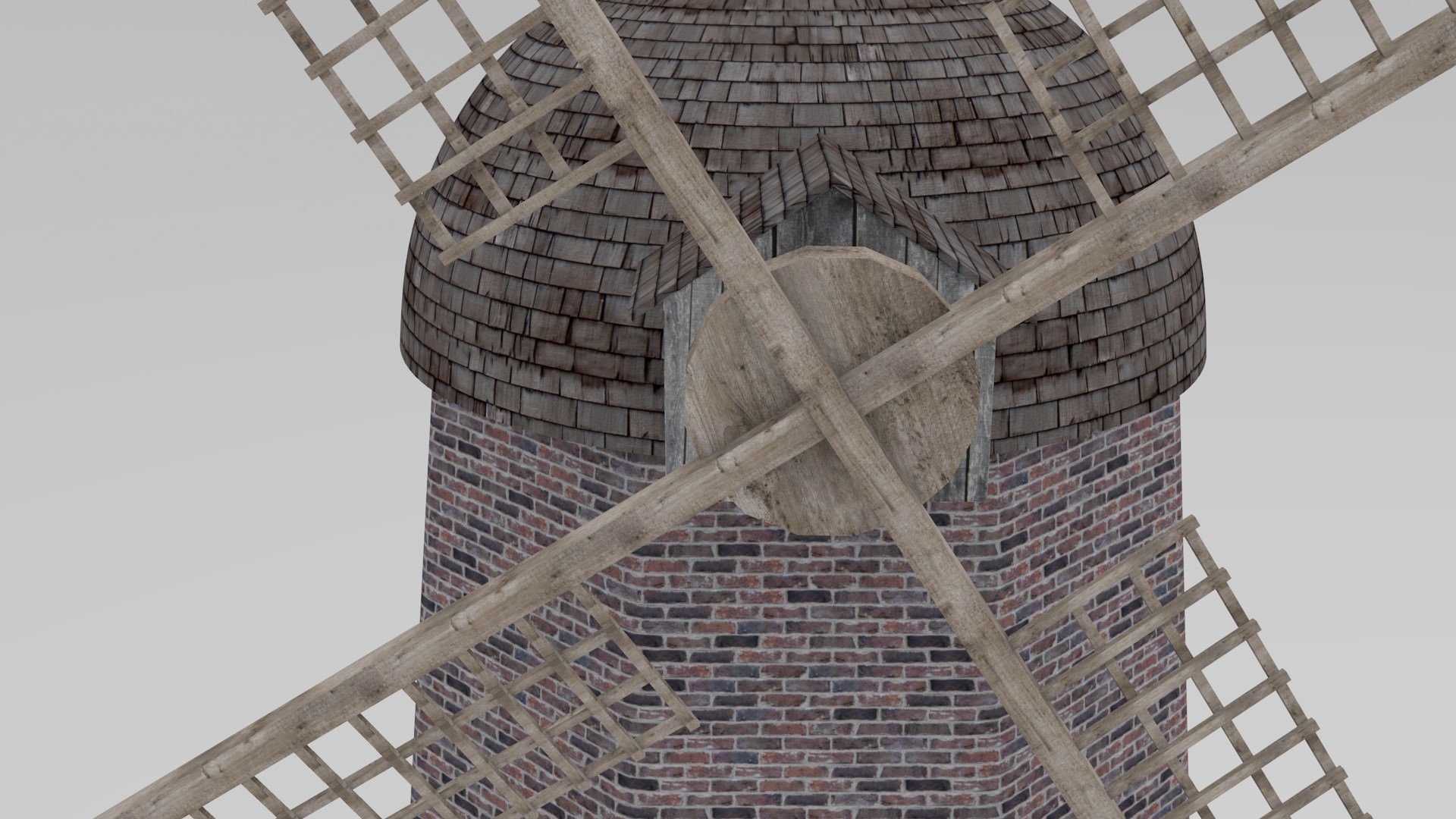 Animated wind mill 3D model animated rigged | CGTrader