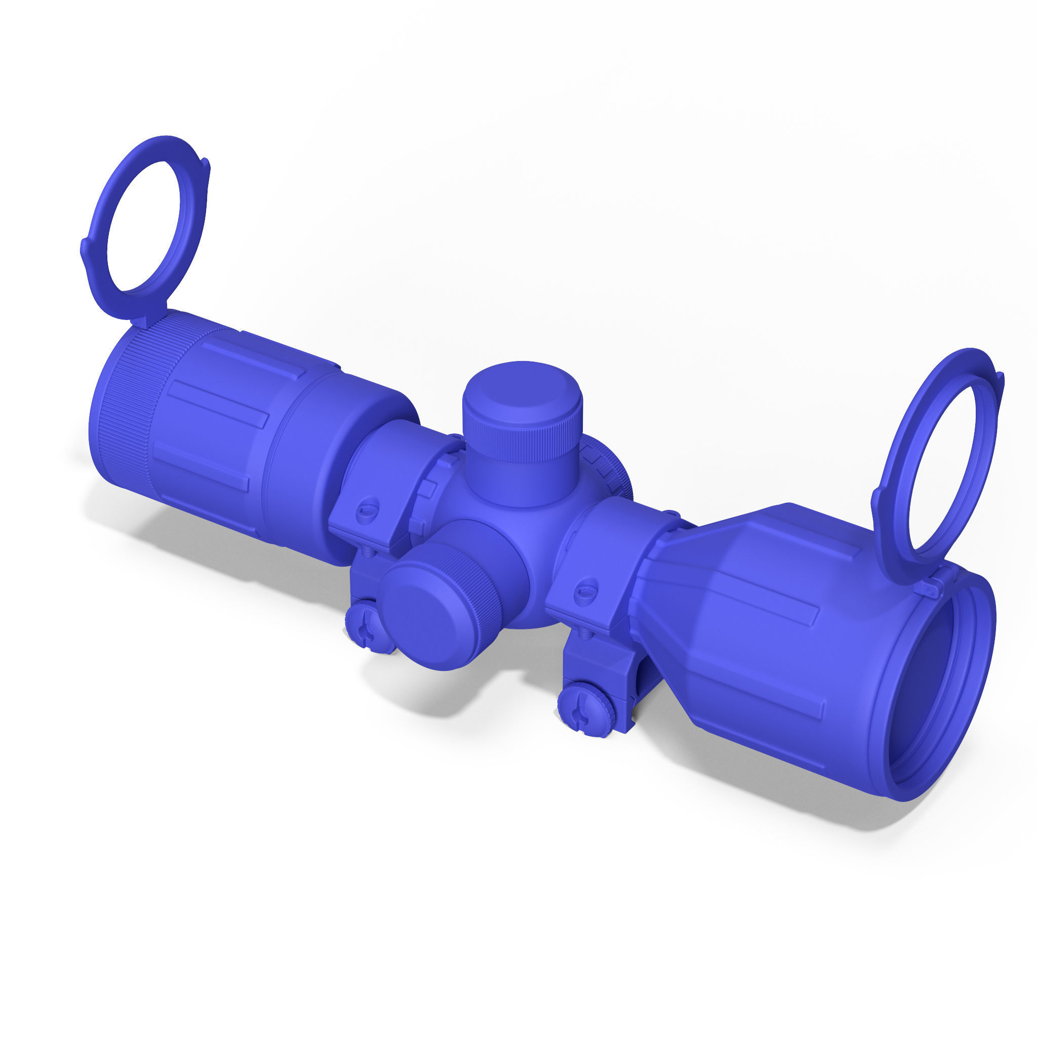 3D model Rifle Scope 40mm Contour VR / AR / low-poly | CGTrader