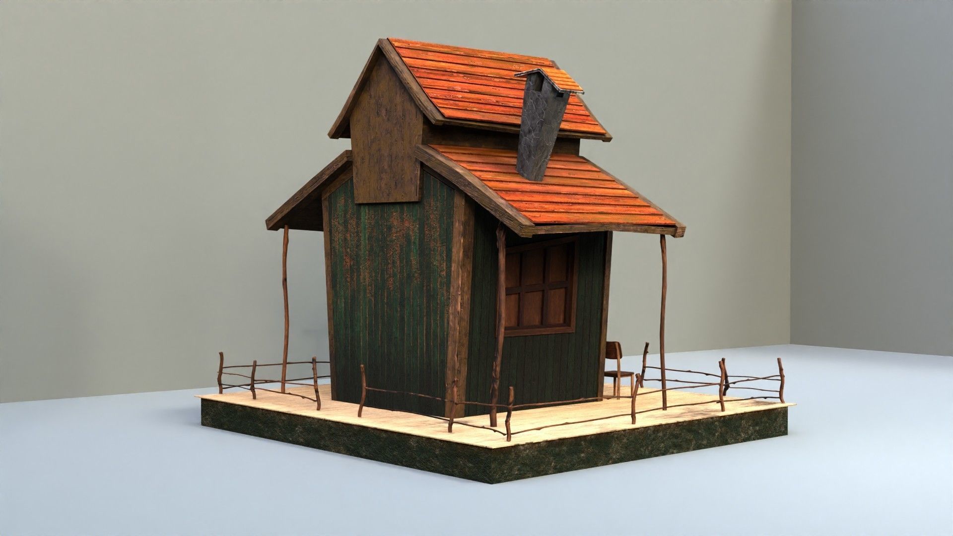 3D model Lowpoly Hobbit House VR / AR / low-poly | CGTrader