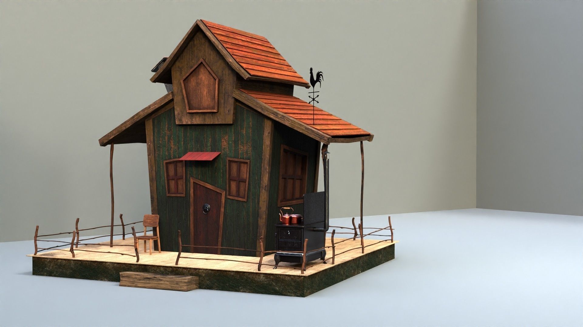 3D model Lowpoly Hobbit House VR / AR / low-poly | CGTrader