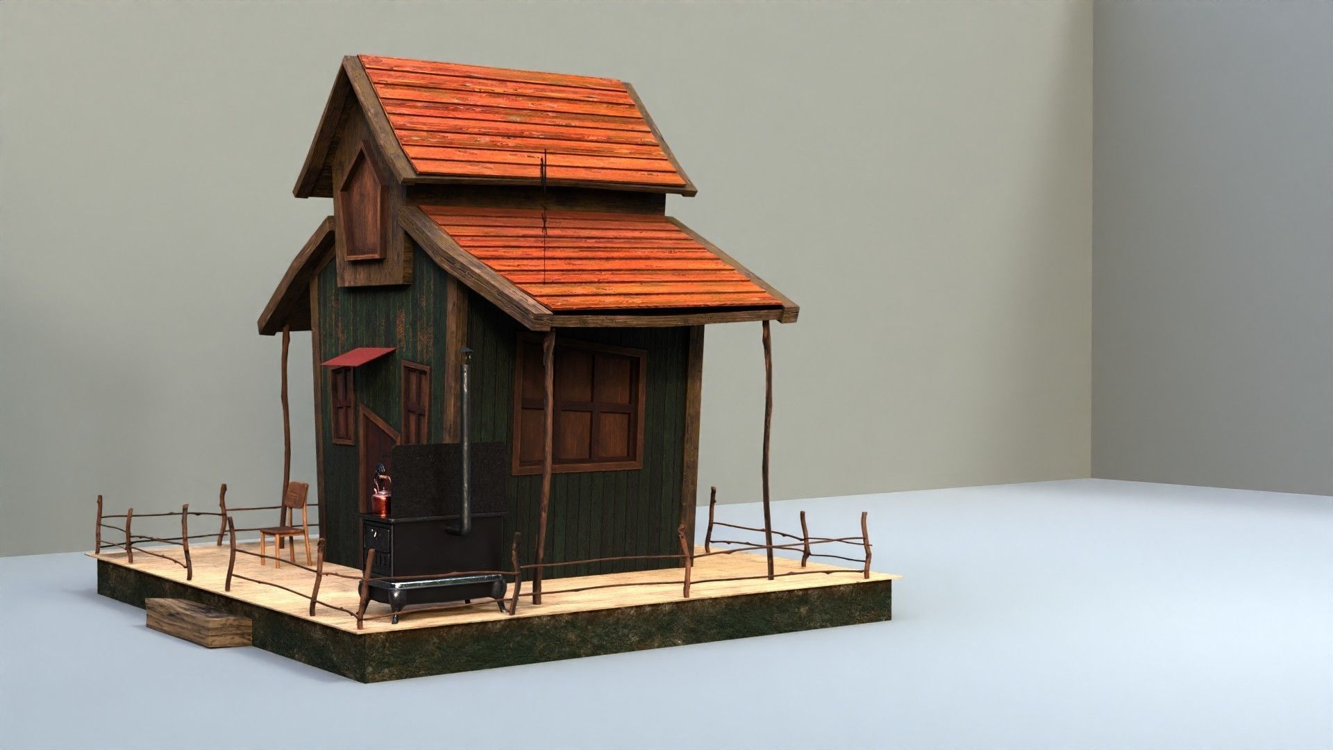 3D model Lowpoly Hobbit House VR / AR / low-poly | CGTrader