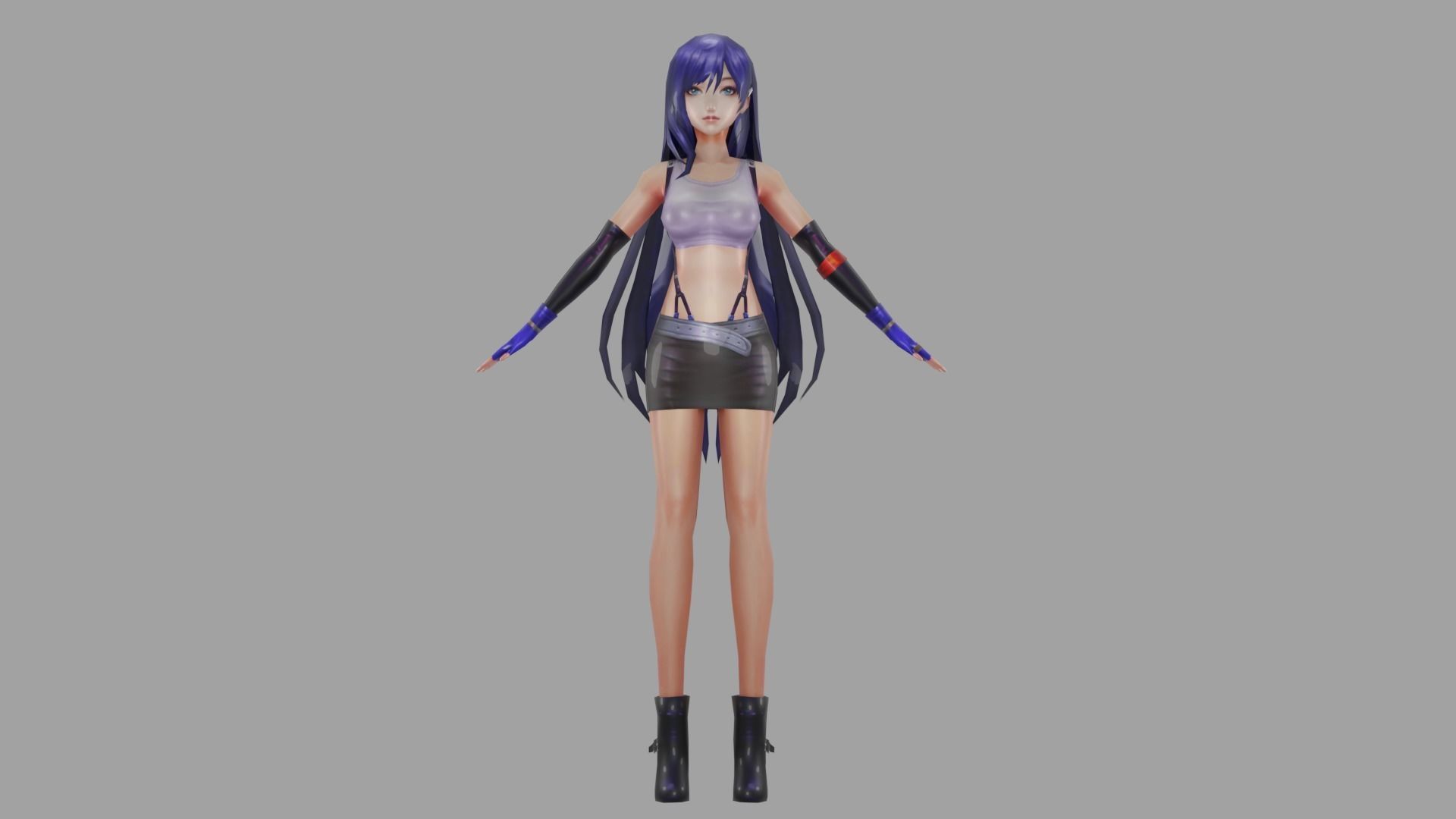 3D model Tifa Lockhart VR / AR / low-poly | CGTrader