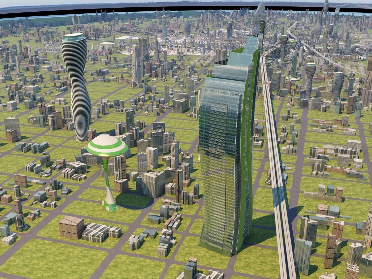 Future city 3D model | CGTrader