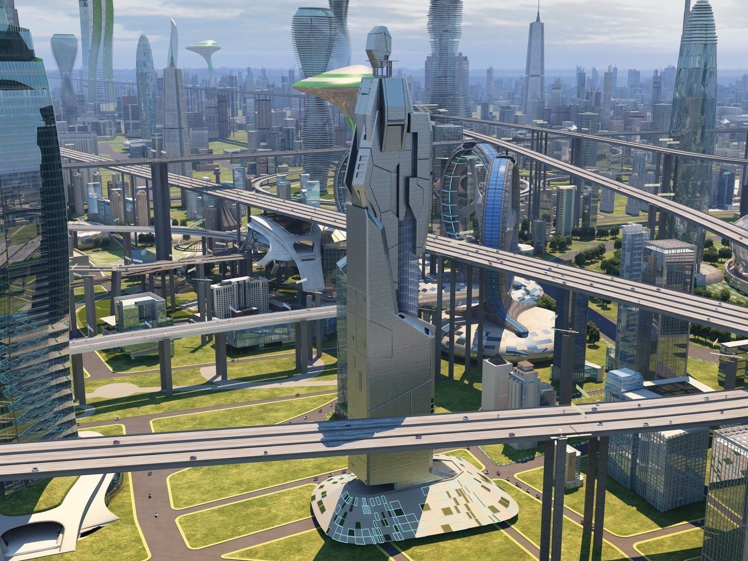 Future city 3D model | CGTrader