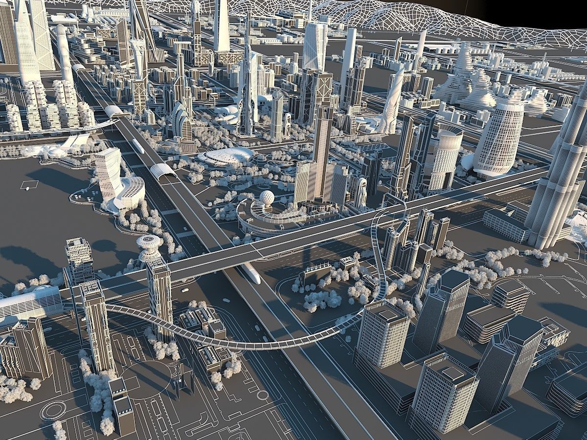 Future city 3D model | CGTrader