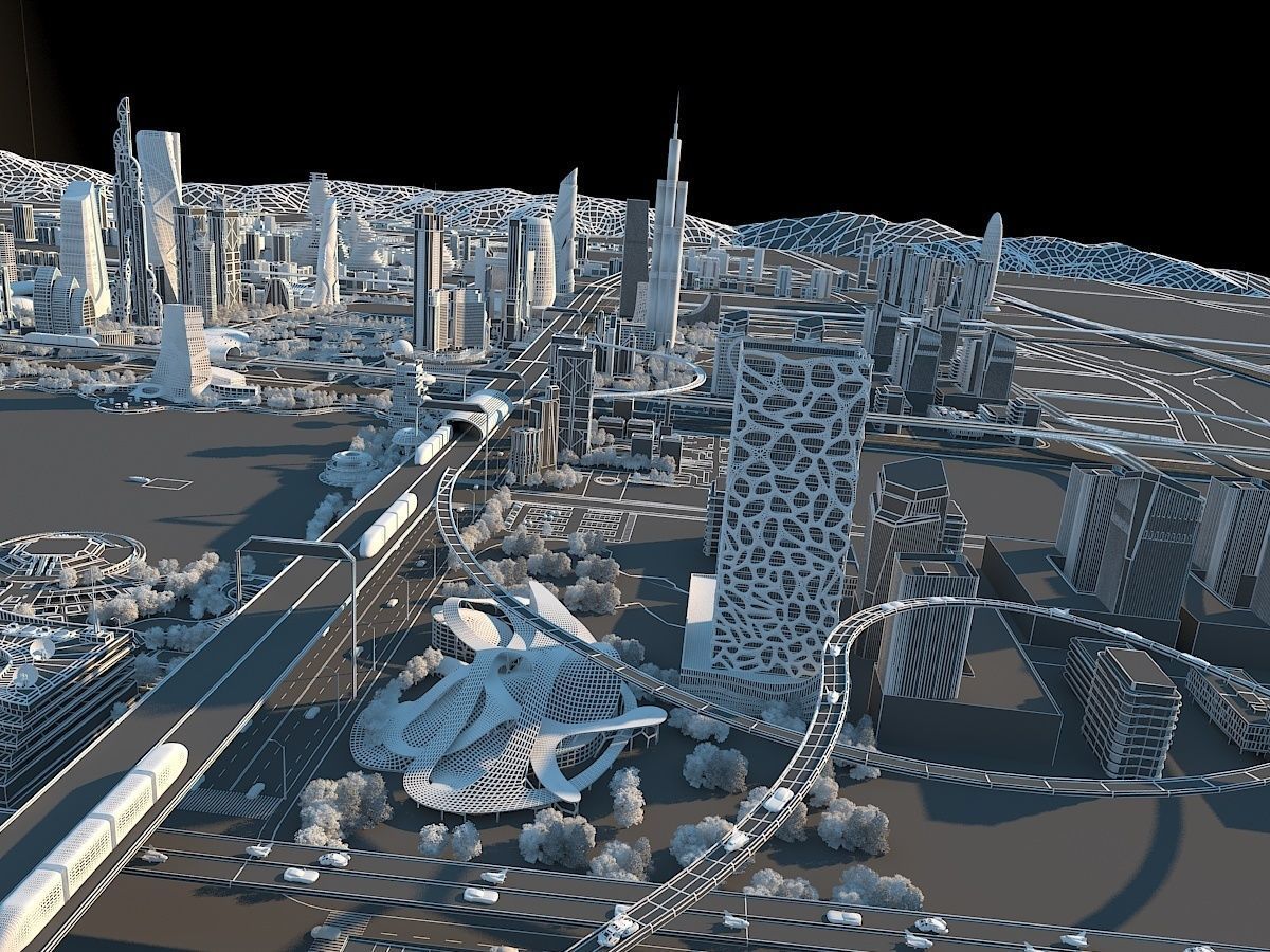 Future city 3D model | CGTrader