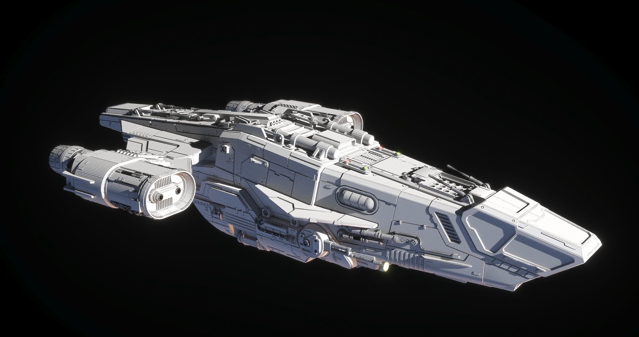 Bounty Hunter Ship - Star Wars 3D model rigged | CGTrader