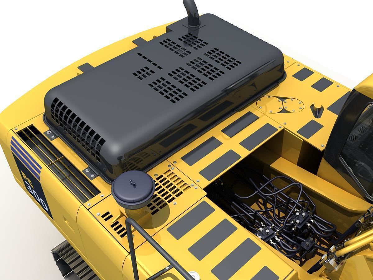Komatsu Excavator PC300 3D model | CGTrader