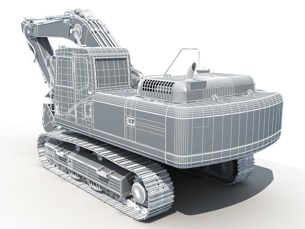 Komatsu Excavator PC360 3D model | CGTrader