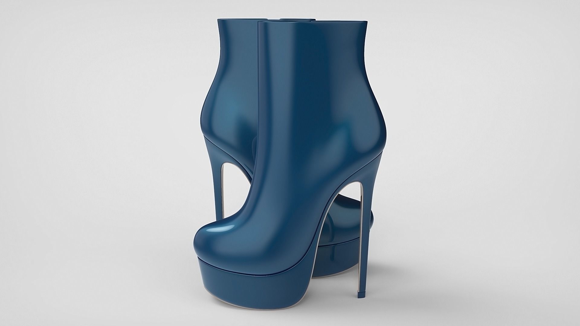 Super High Platform Stiletto Heels Boots 3D model | CGTrader
