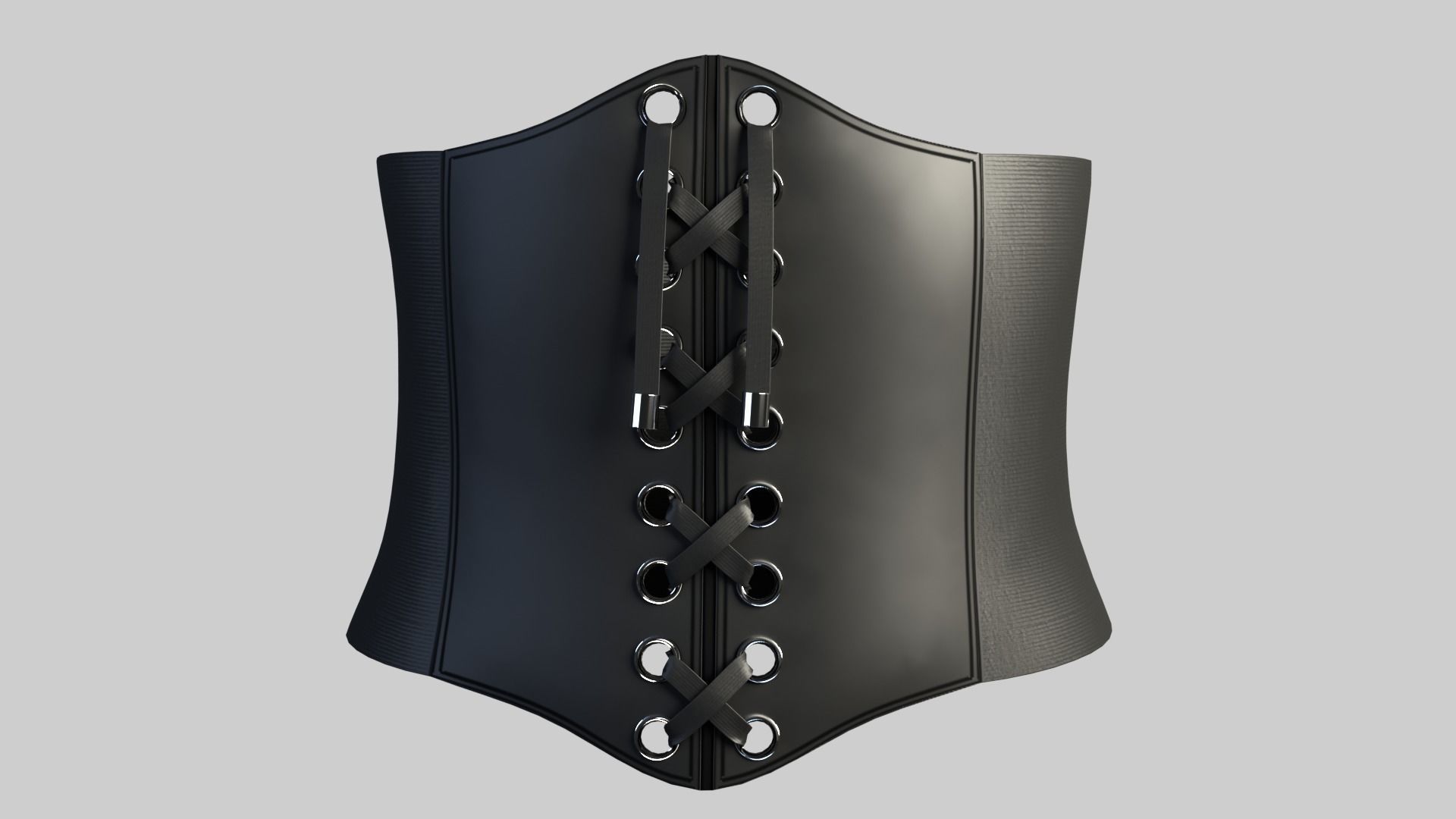 Corset silver 3D model | CGTrader
