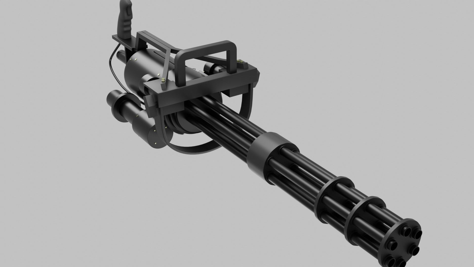 Classic Army M134-A2 minigun free 3D model | CGTrader