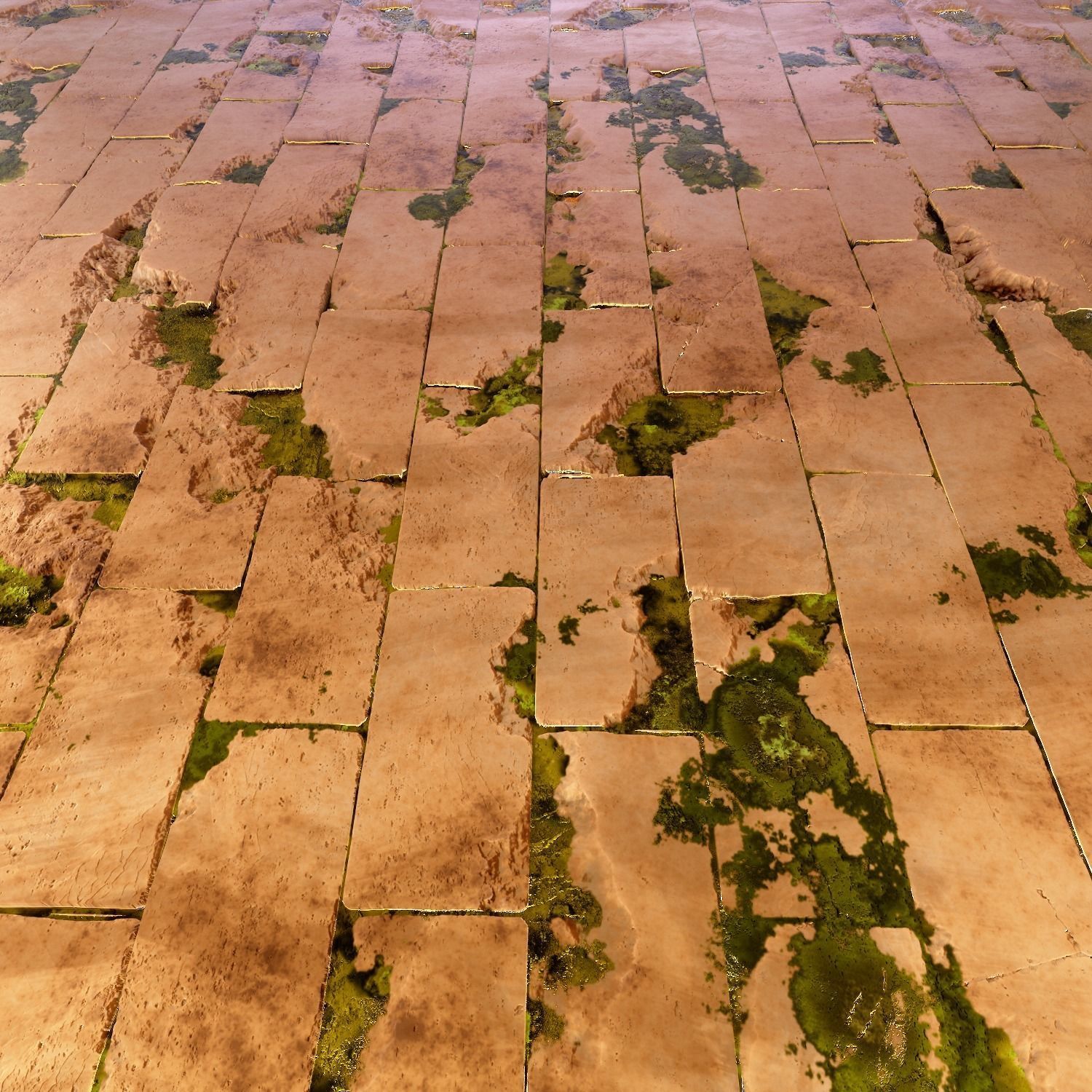 Brick Mossy Wall Stylized Texture | CGTrader
