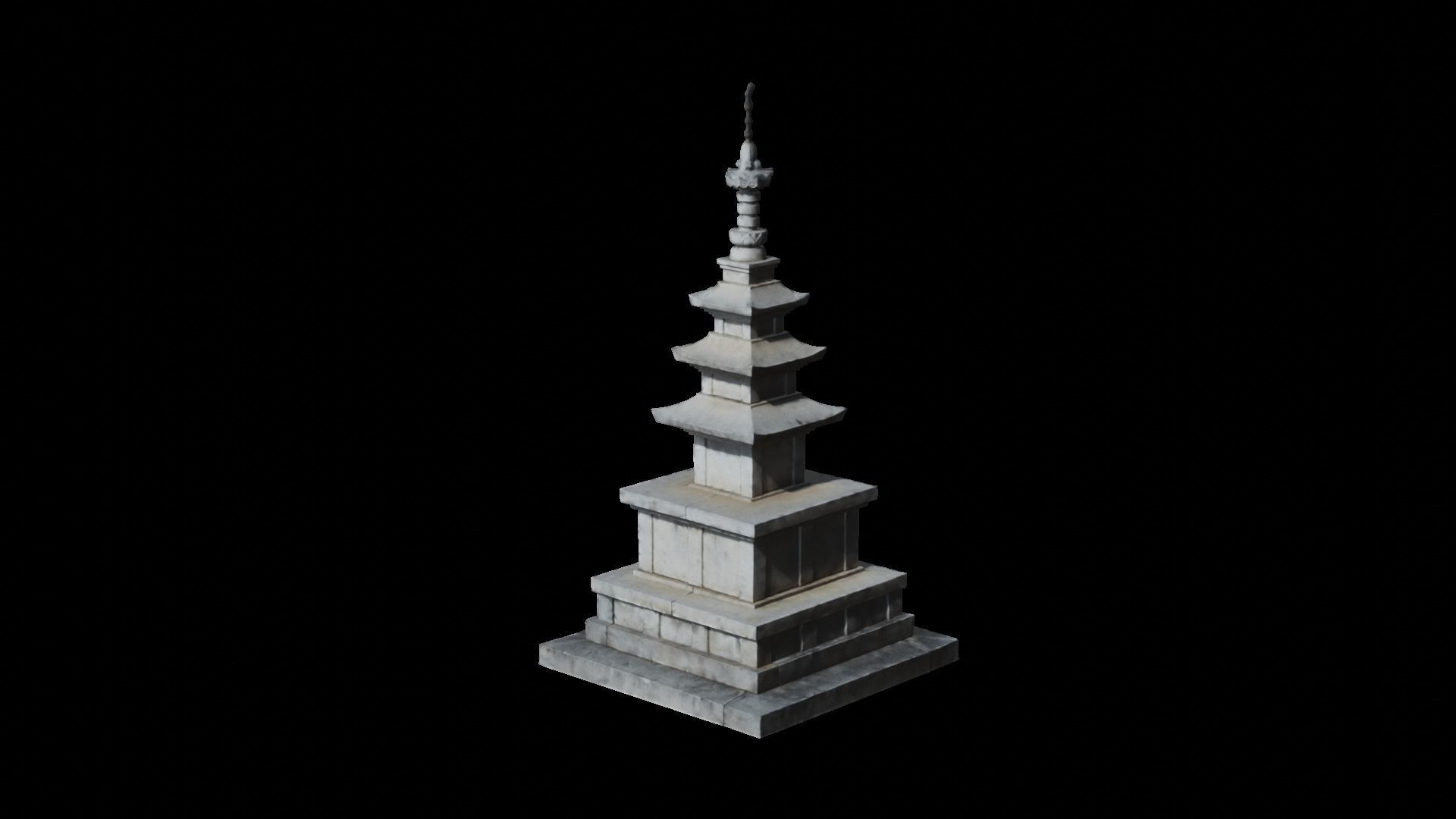 Pagoda of Heungdeoksa Temple Site 3D model | CGTrader