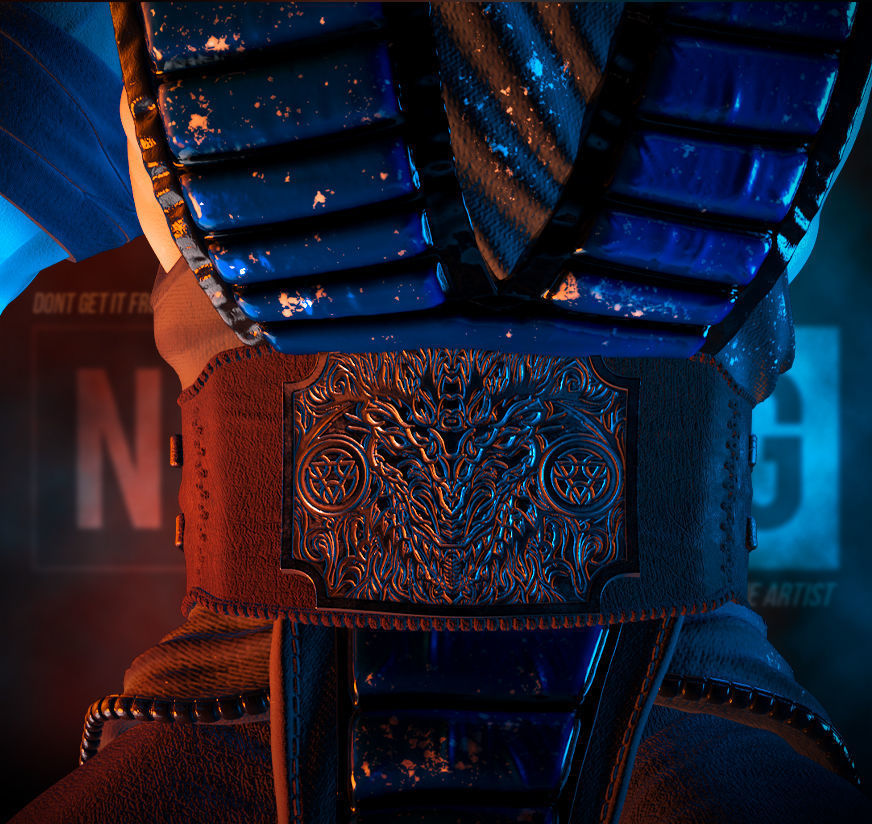 Fan Art Sub-Zero from MK - Statue 3D model 3D printable | CGTrader