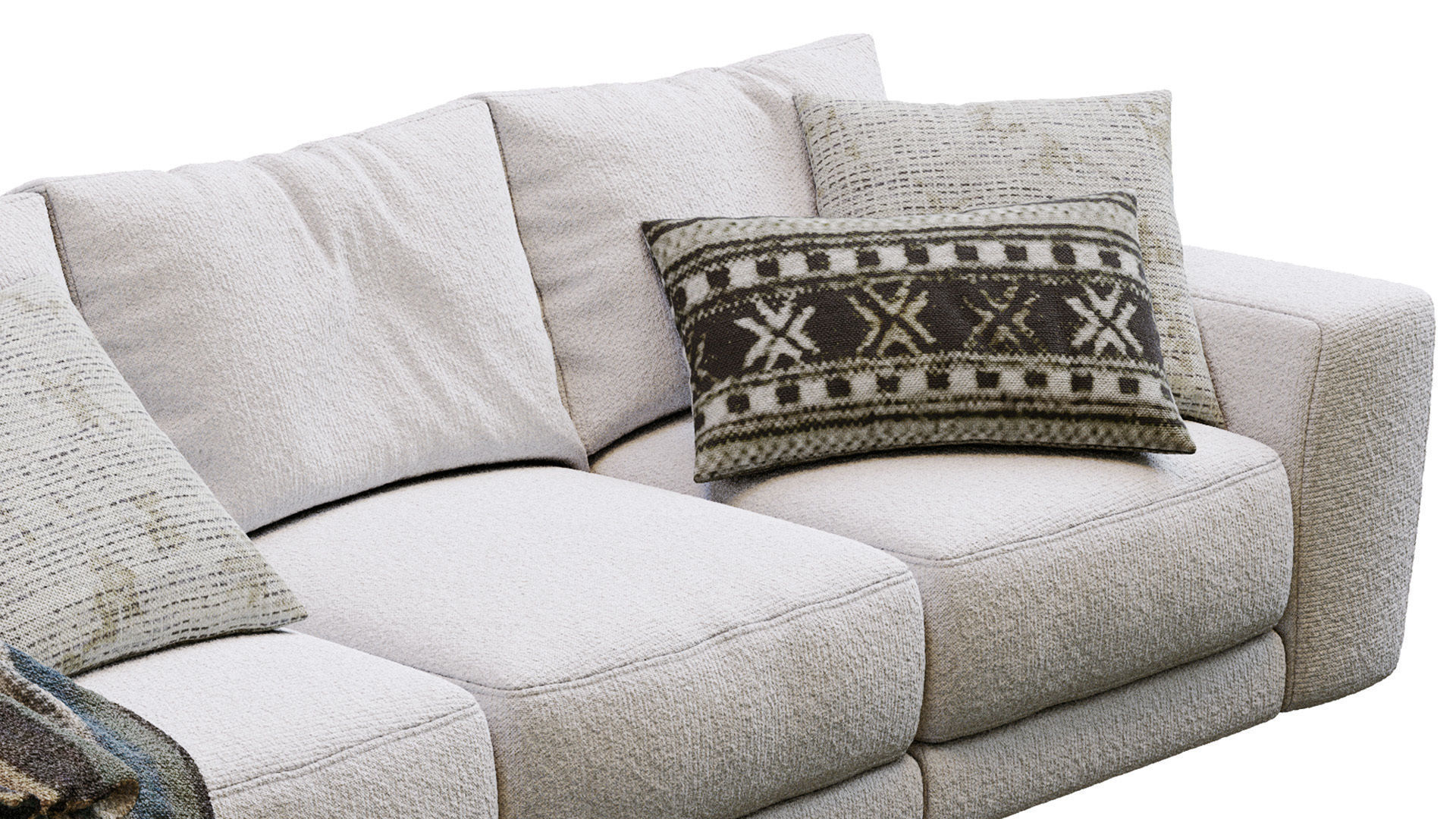 Pasha By Jesse 3 seater 3D model | CGTrader