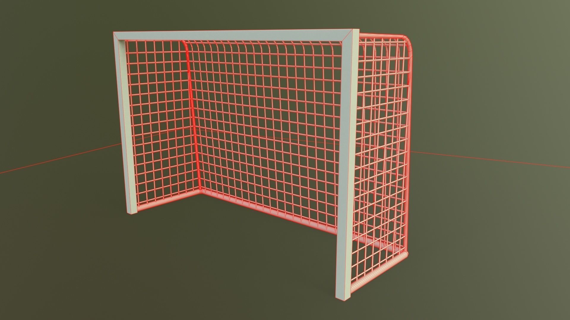 3D model PBR Soccer Football Goal Post Z VR / AR / low-poly | CGTrader