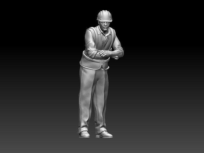builder man 3D model 3D printable | CGTrader