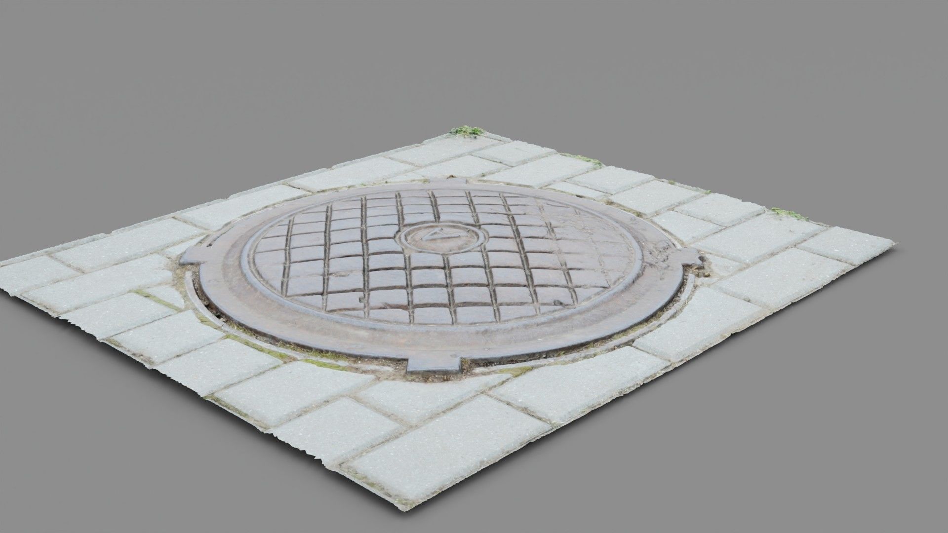 Cover manhole 03 high-poly 3D model | CGTrader