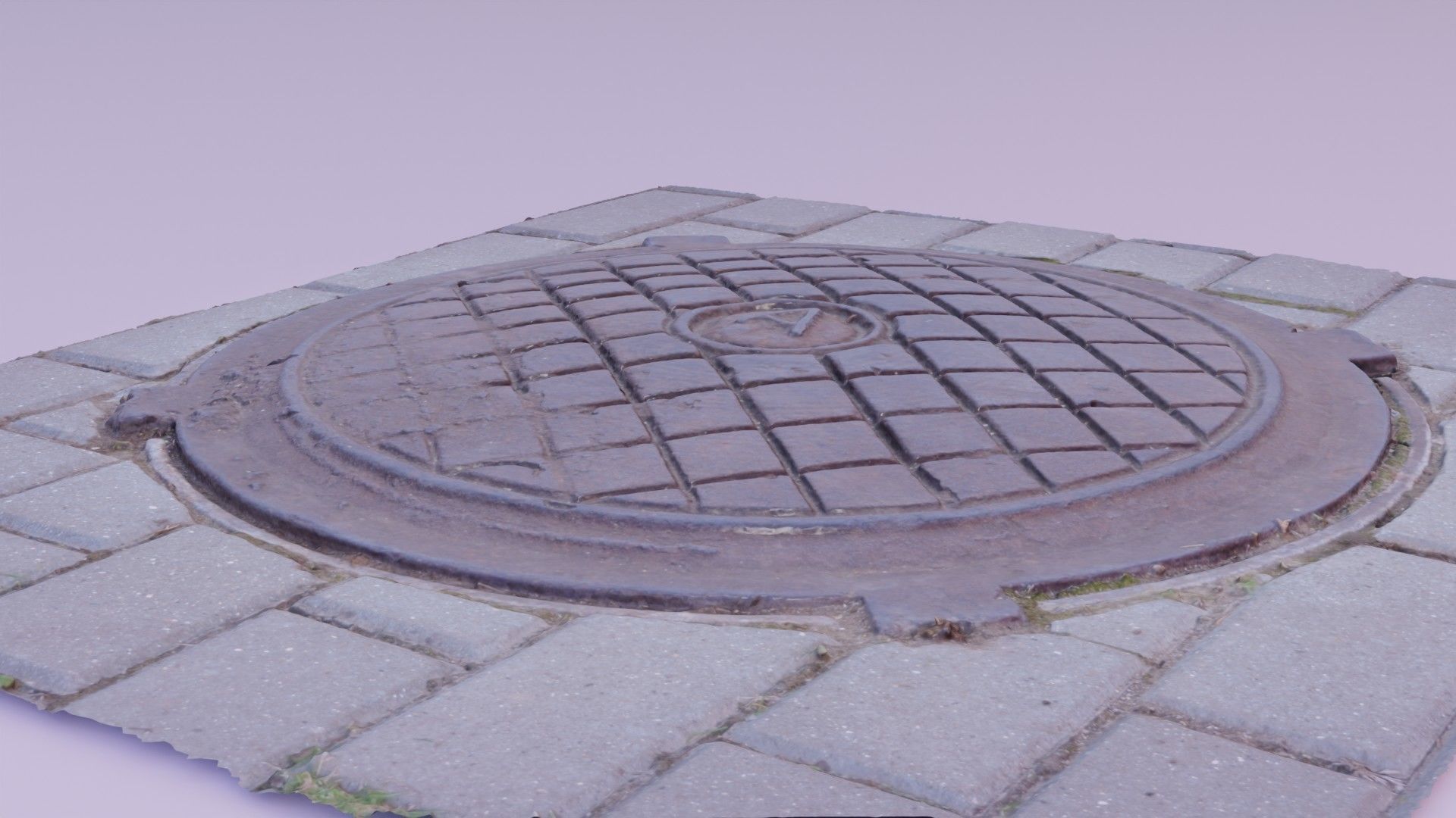Cover manhole 03 high-poly 3D model | CGTrader
