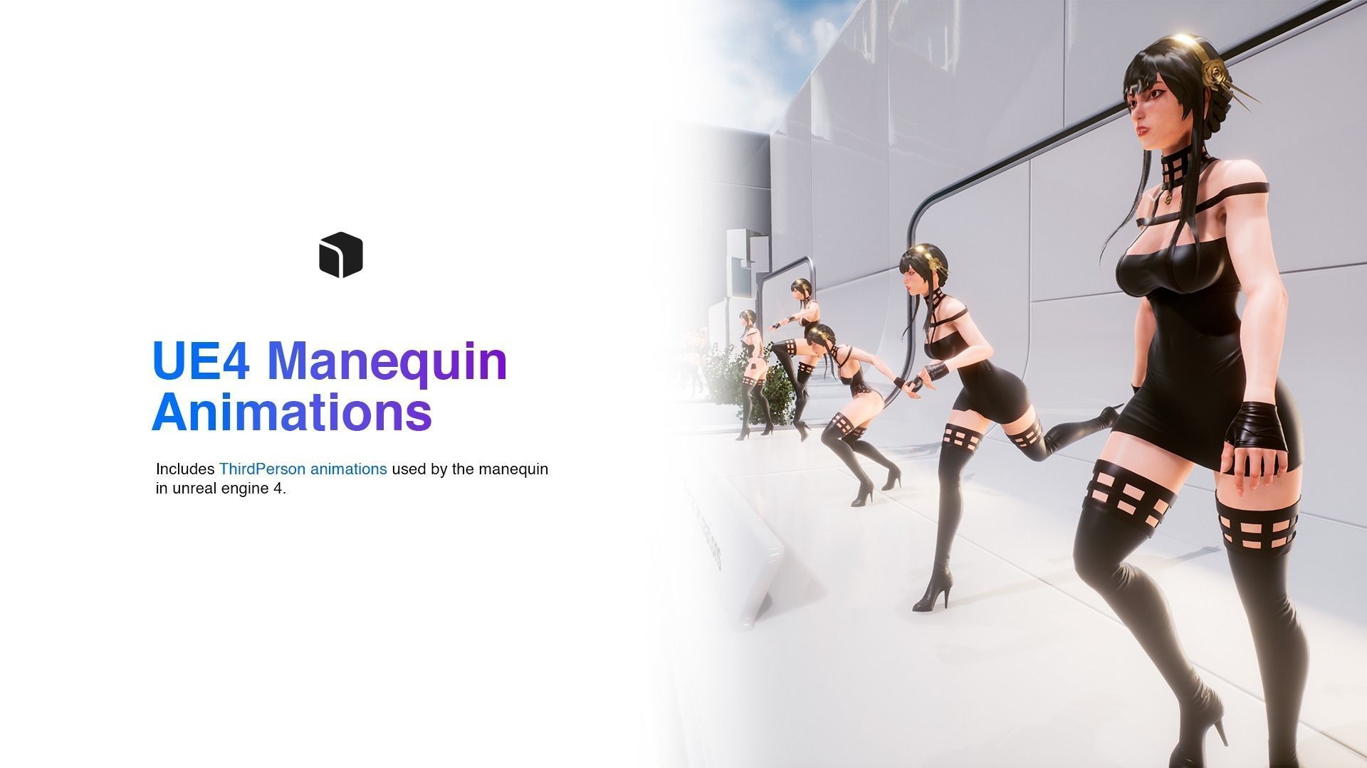 3D model Yor Forger - Game Ready low-poly 3d model UE4 VR / AR / low-poly rigged | CGTrader