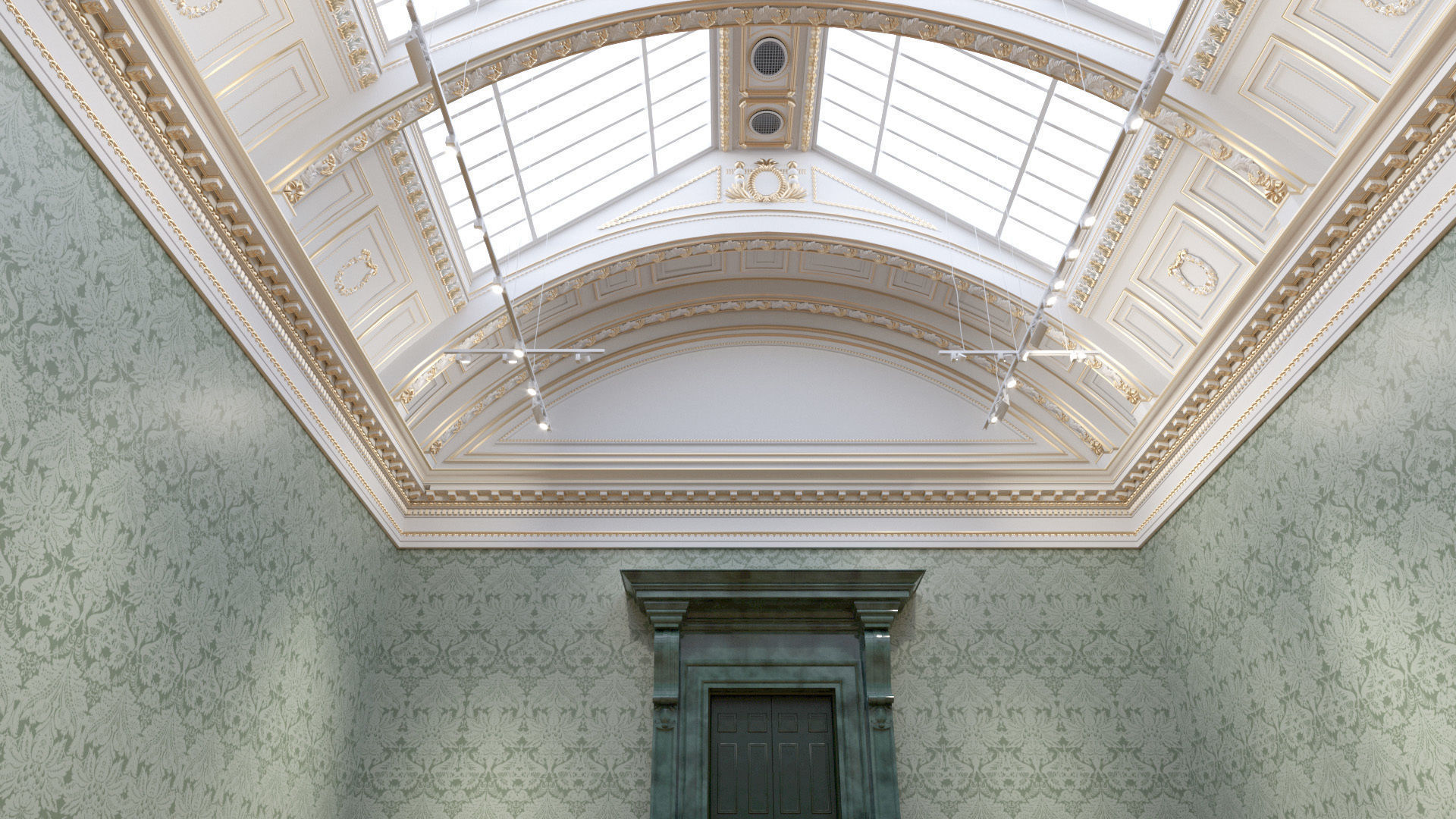 Museum Interior - London National Gallery - Room 9 Interior 3D model ...