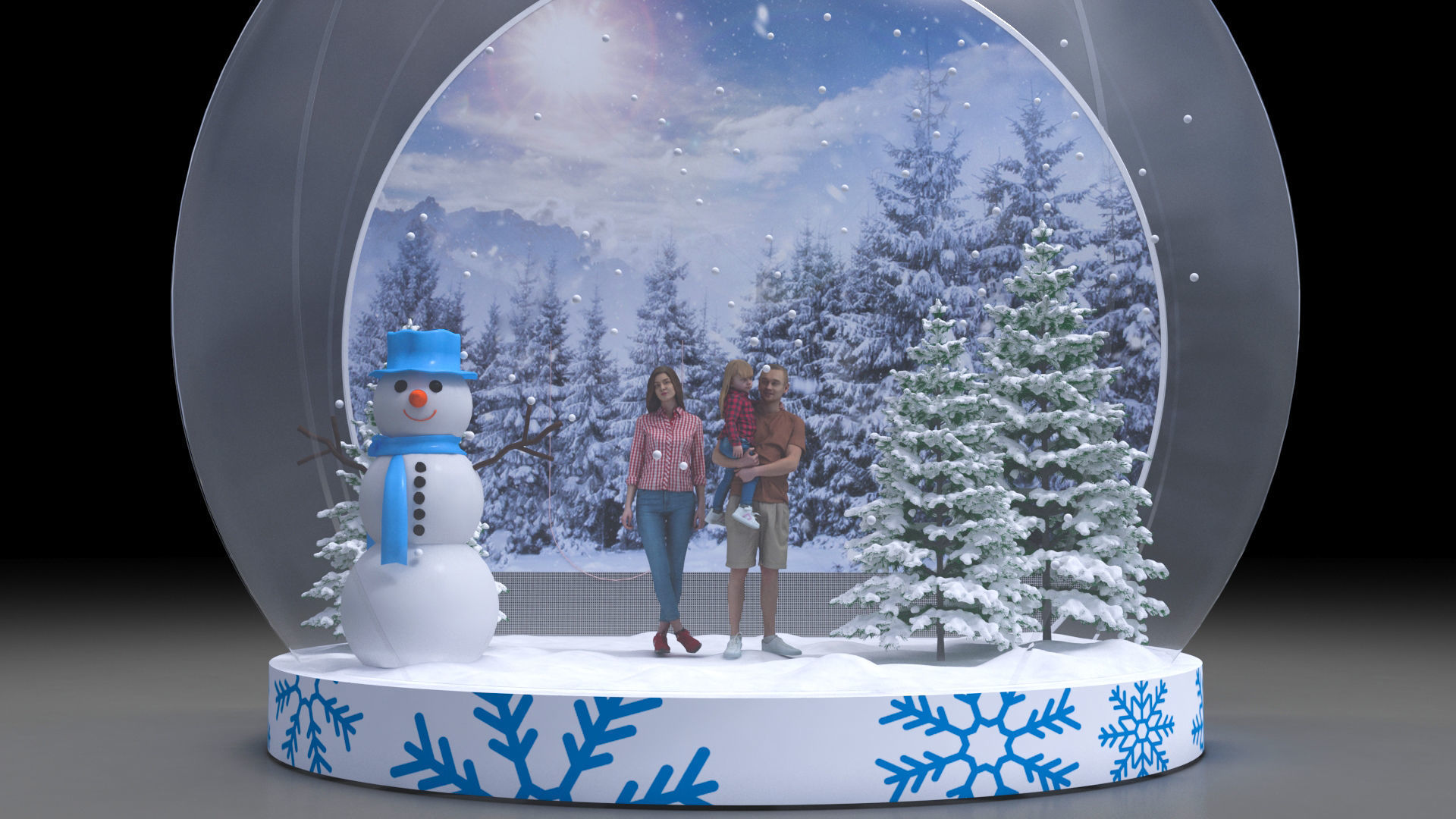 Snow Globe 3D model | CGTrader