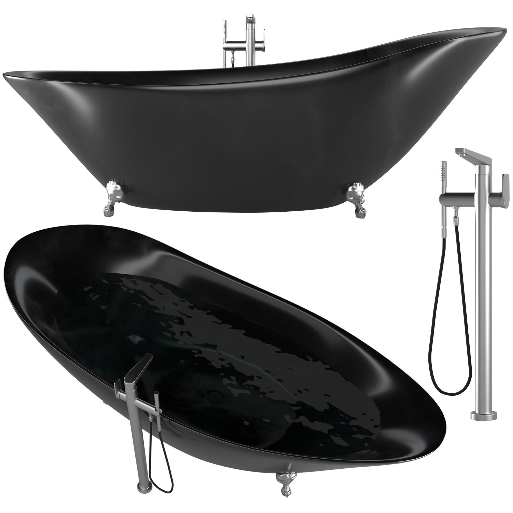 ferrano marble bathtub free 3D model | CGTrader