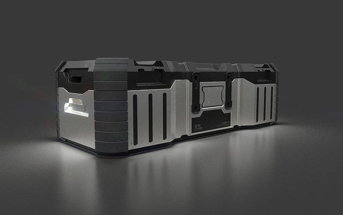 Scifi loot supplies crate 3D model very high detail 3D model | CGTrader